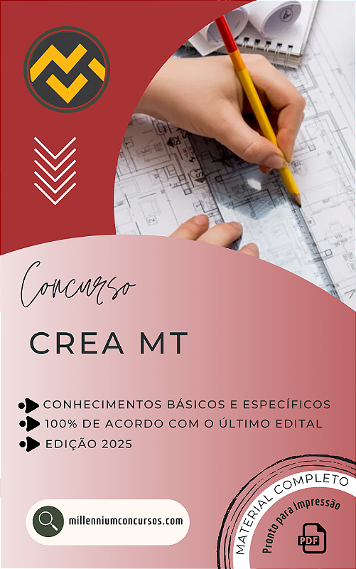Apostila CREA MT 2025 Analista Contábil - Editora Millennium