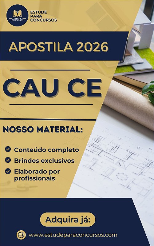Apostila CAU-CE 2026 Arquiteto e Urbanista | Consulplan - Estude para ...
