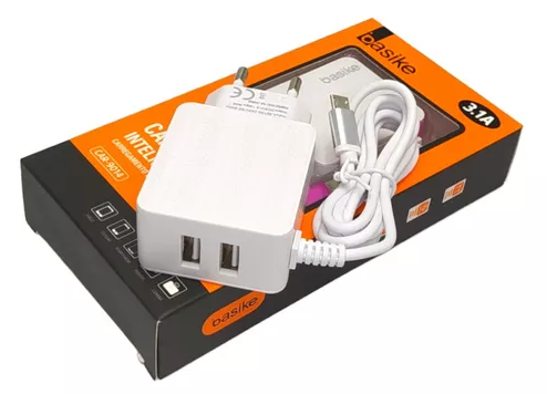 Carregador com 2 entradas USB Turbo Basik CAR-9014 - Irmãos Cell ...