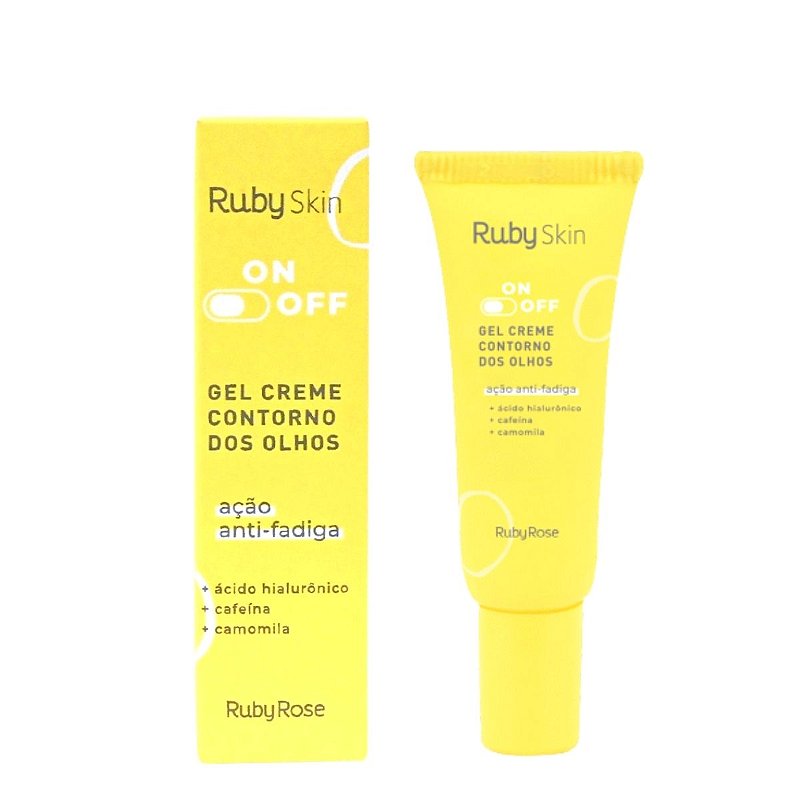 GEL CREME CONTORNO DOS OLHOS RUBY SKIN ON OFF RUBY ROSE 15G - Teruya ...