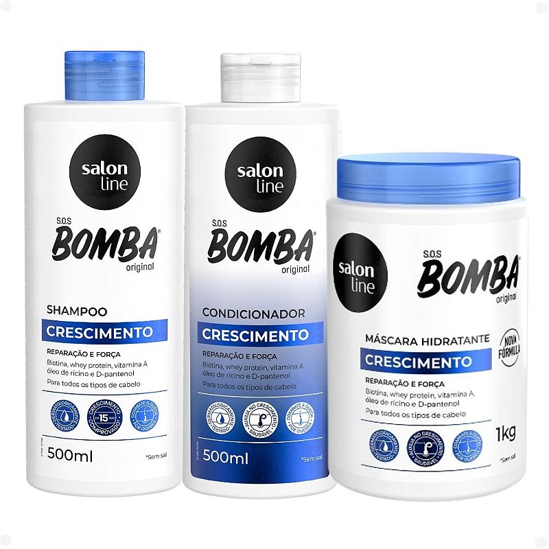 Kit Salon Line Sos Bomba Original Com 3 - Teruya - Cosméticos e Perfumaria