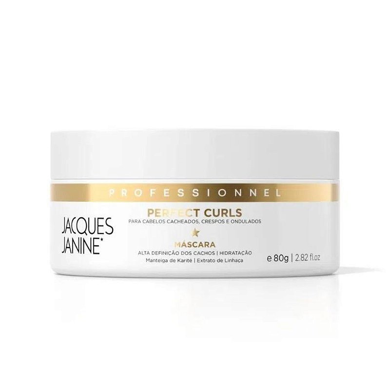 MÁSCARA JACQUES JANINE PERFECT CURLS 80G - Teruya - Cosméticos e Perfumaria