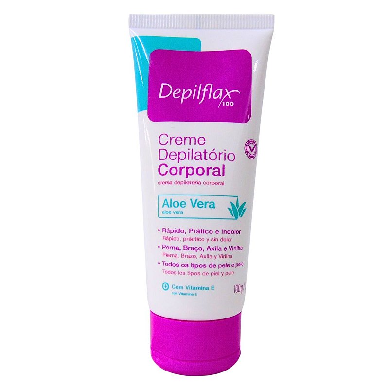 CREME DEPILATÓRIO CORPORAL DEPILFLAX ALOE VERA 100G - Teruya ...