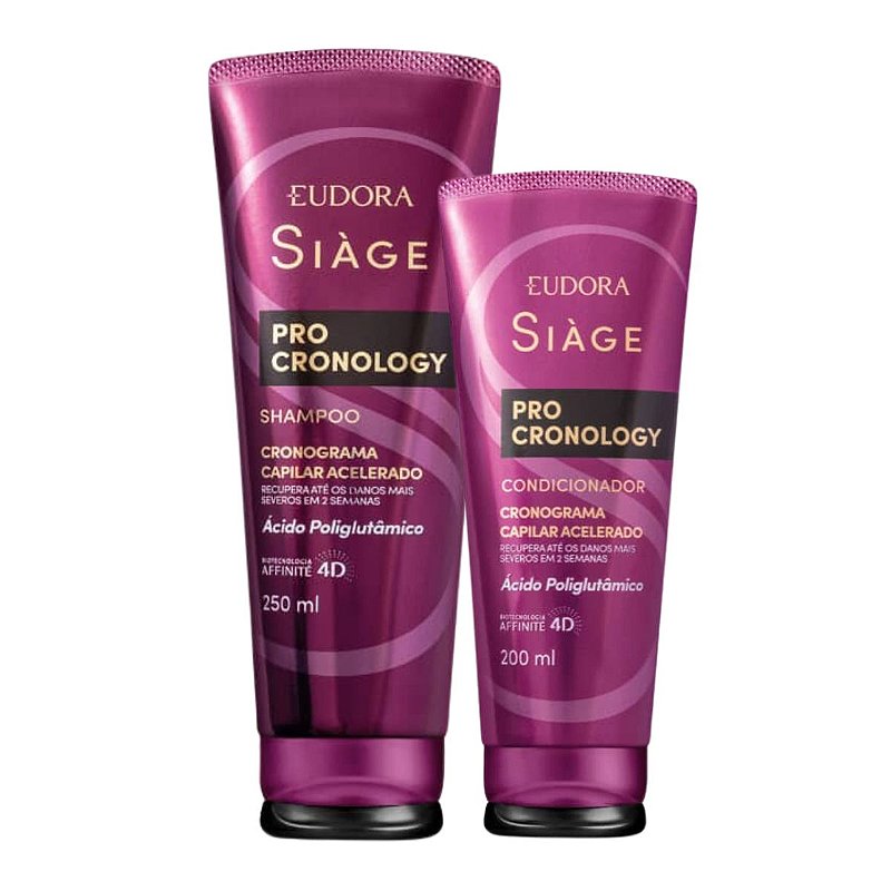 SHAMPOO + CONDICIONADOR SIAGE EUDORA PRO CRONOLOGY 200ML - Teruya ...