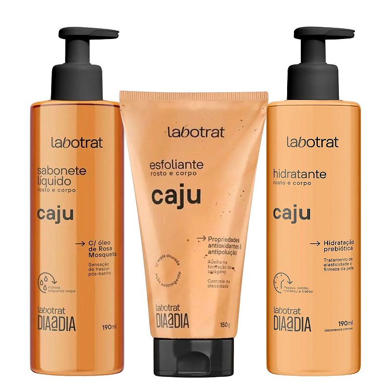 KIT LABOTRAT ROSTO E CORPO CAJU C/3 - Teruya - Cosméticos e Perfumaria