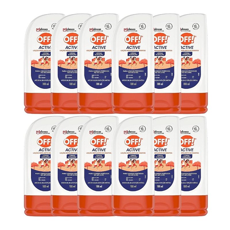 Kit Loção Repelente De Insetos Johnson Off Active Com 12 100ml - Teruya ...