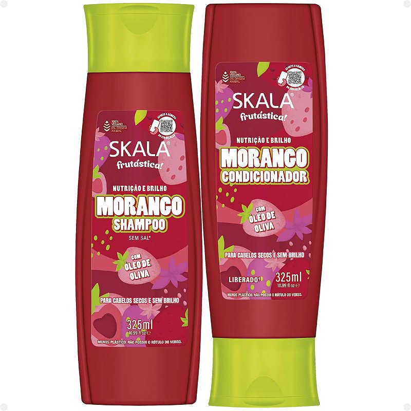 Kit Skala Morango: Shampoo e Condicionador 325ml - Teruya - Cosméticos ...