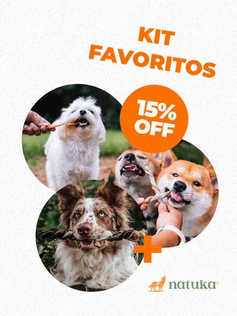 kit opções variadas mordedores mastigáveis petisco de agrado - Natuka