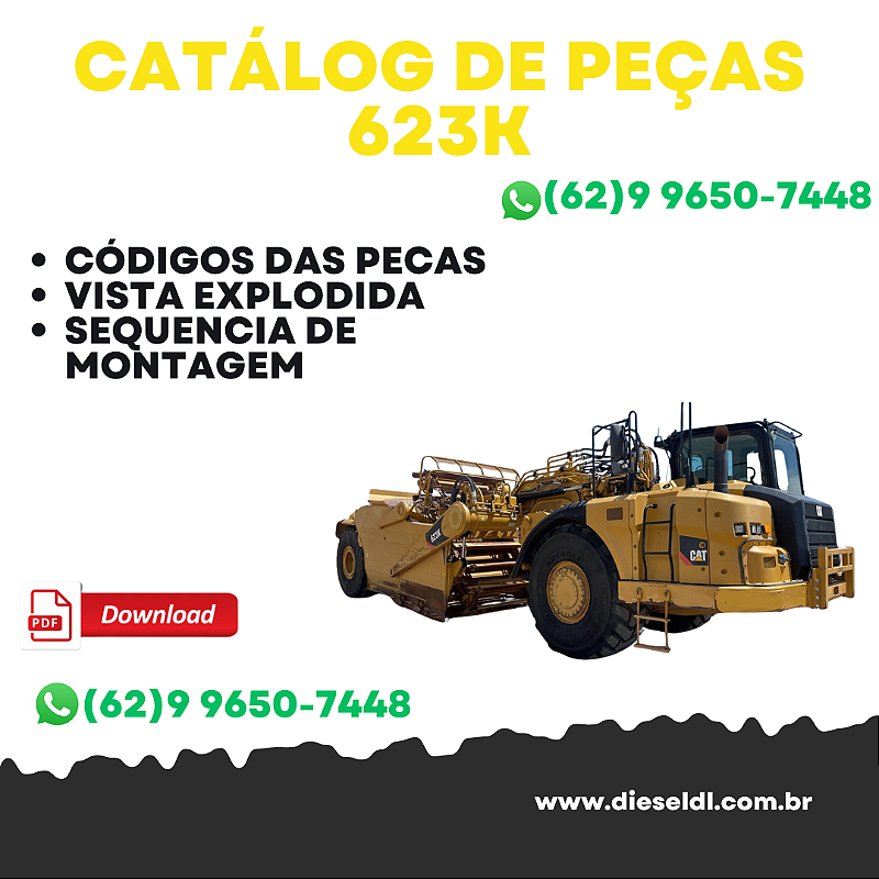 CATALOGO DE PEÇAS RASPADORES 623K CAT - DieselDL