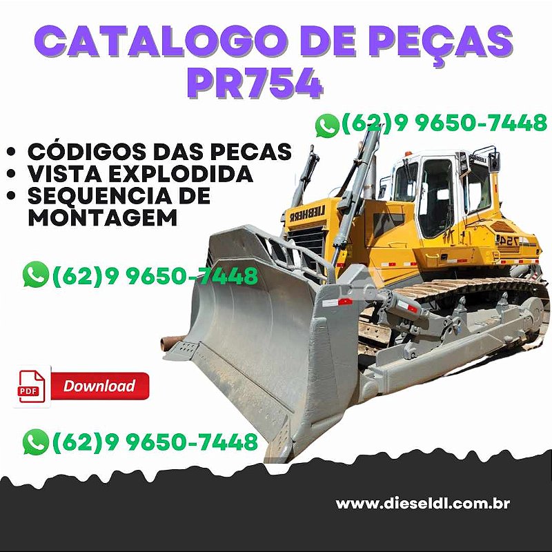 CATALOGO DE PEÇAS TRATOR ESTEIRAS PR754 LIEBHERR - DieselDL
