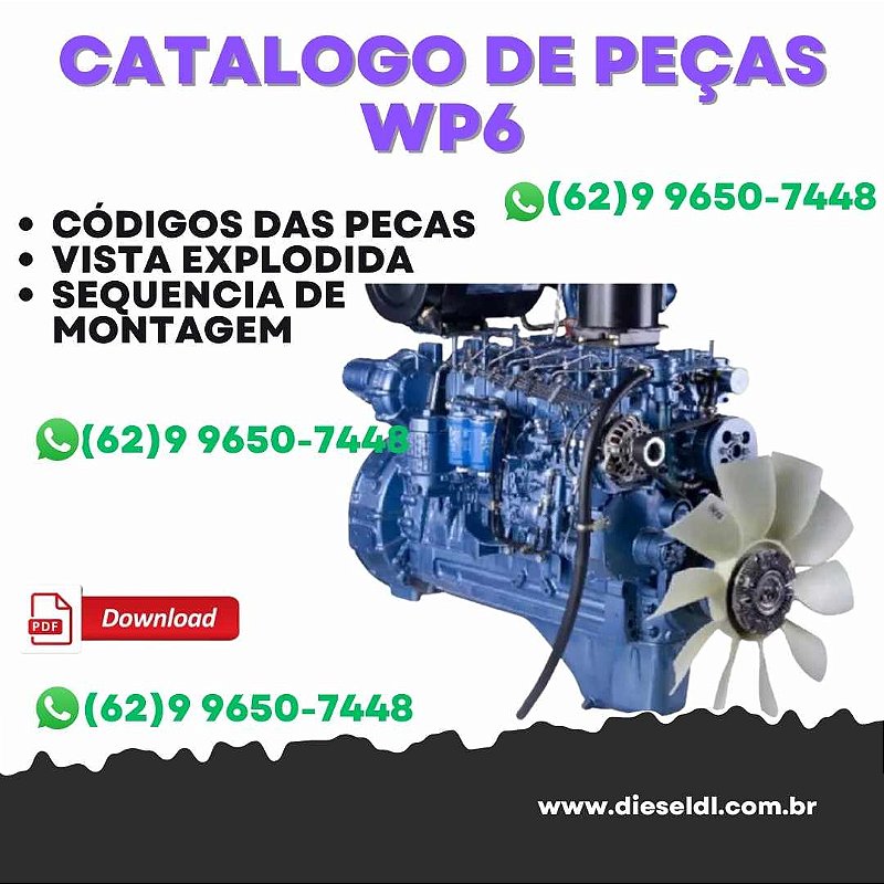 CATÁLOGO DE PEÇAS MOTOR WP6 SERIES WEICHAI - DieselDL