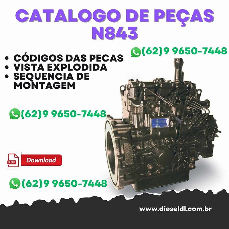 CATÁLOGO DE PEÇAS MOTOR N843, N843L SHIBAURA - DieselDL