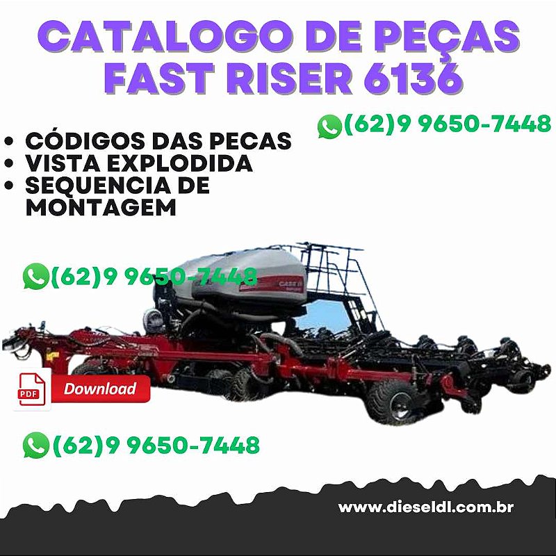 CATALOGO DE PEÇAS FAST RISER 6136 ESP 50CM PLANTADEIRA CASE IH - DieselDL