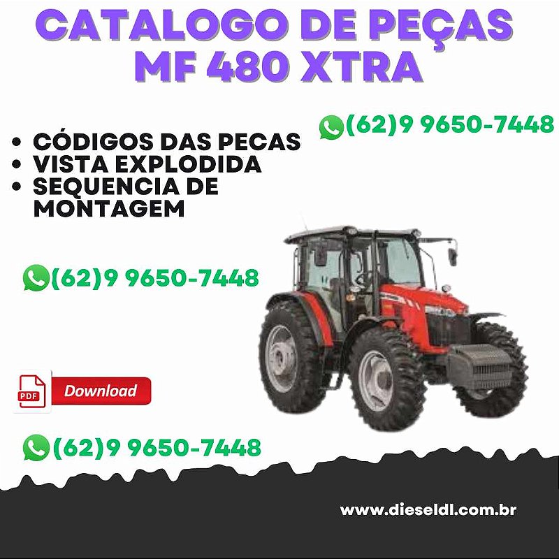 CATÁLOGO DE PEÇAS TRATOR MF 480XTRA - DieselDL