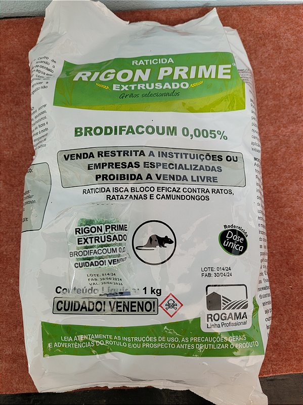 Rigon prime bloco extrusado 1Kg - Biotec Serviços e Comércio