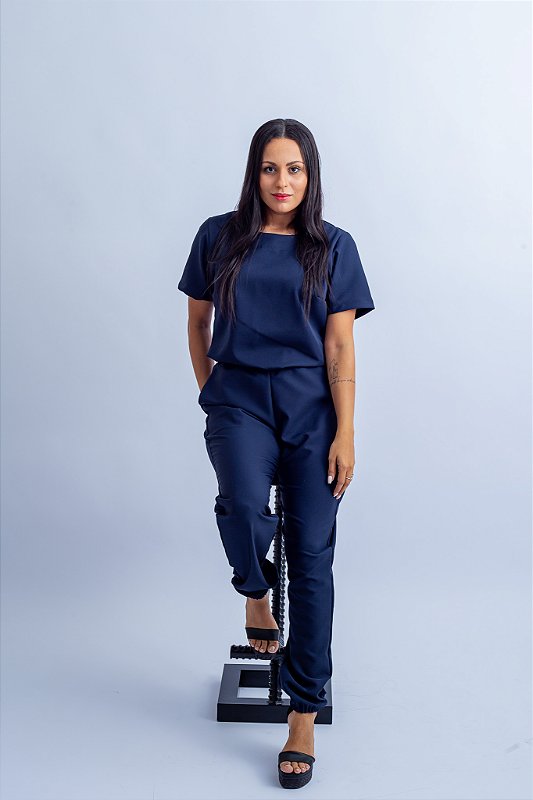 Scrub Mari - Azul Marinho - Doctor Joy - Jalecos