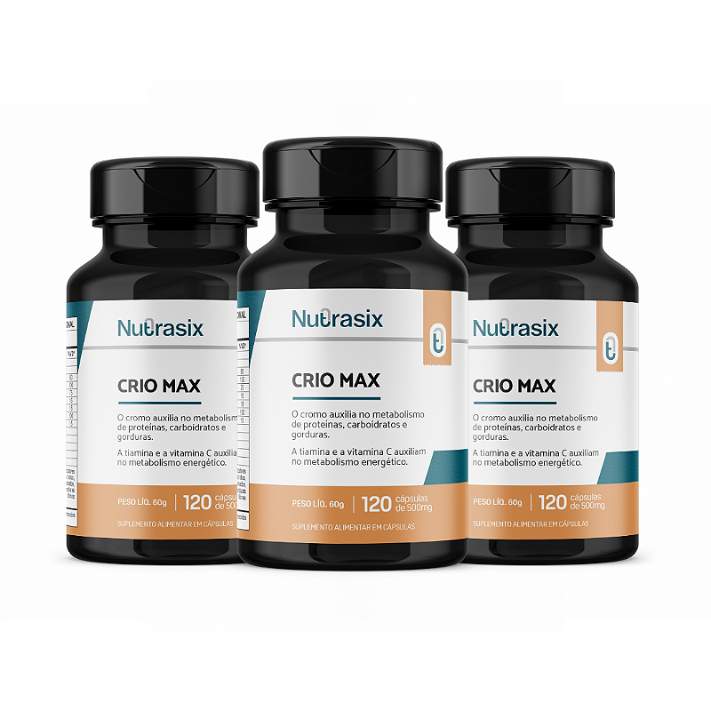 Kit 3 Crio Max - Nutrasix - Nutrasix