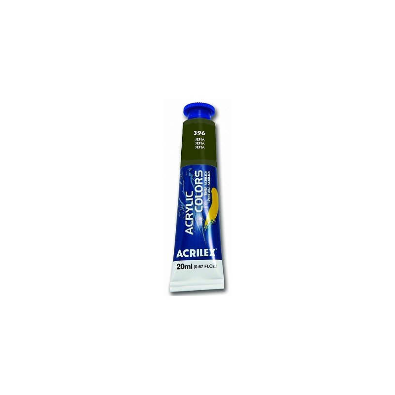 Tinta Acrílica para Tela 020ml - ACRILEX | Sepia Ideal para Artesanato ...