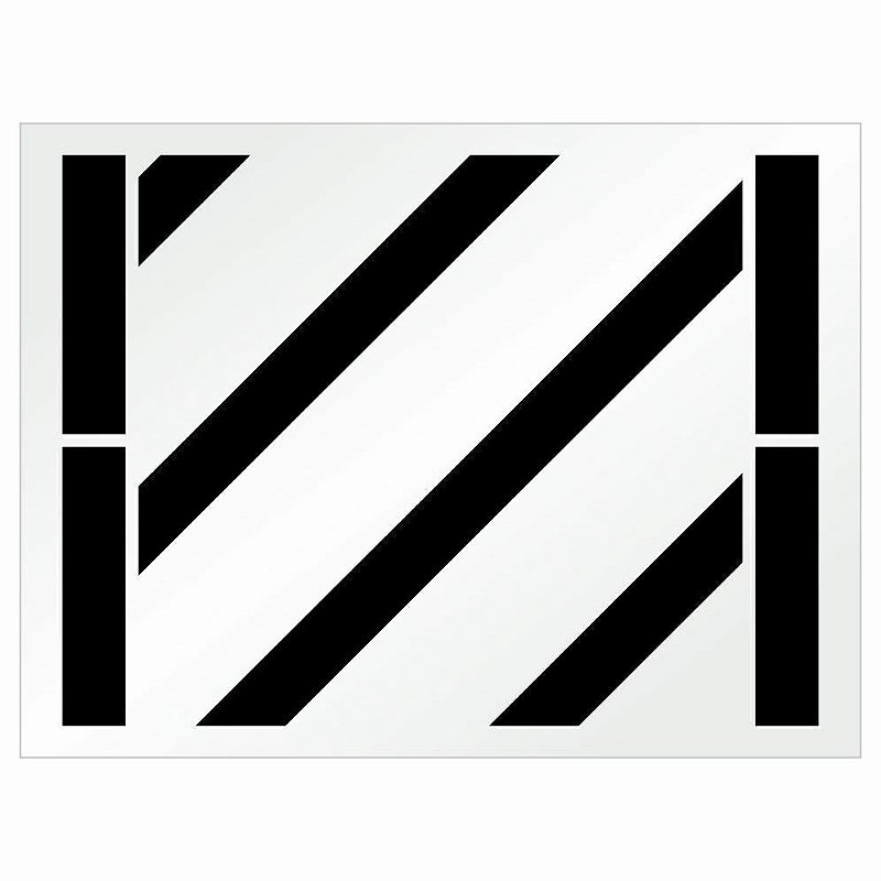 Molde gabarito para pintura de faixa zebrada - Sinal Center - Empresa ...