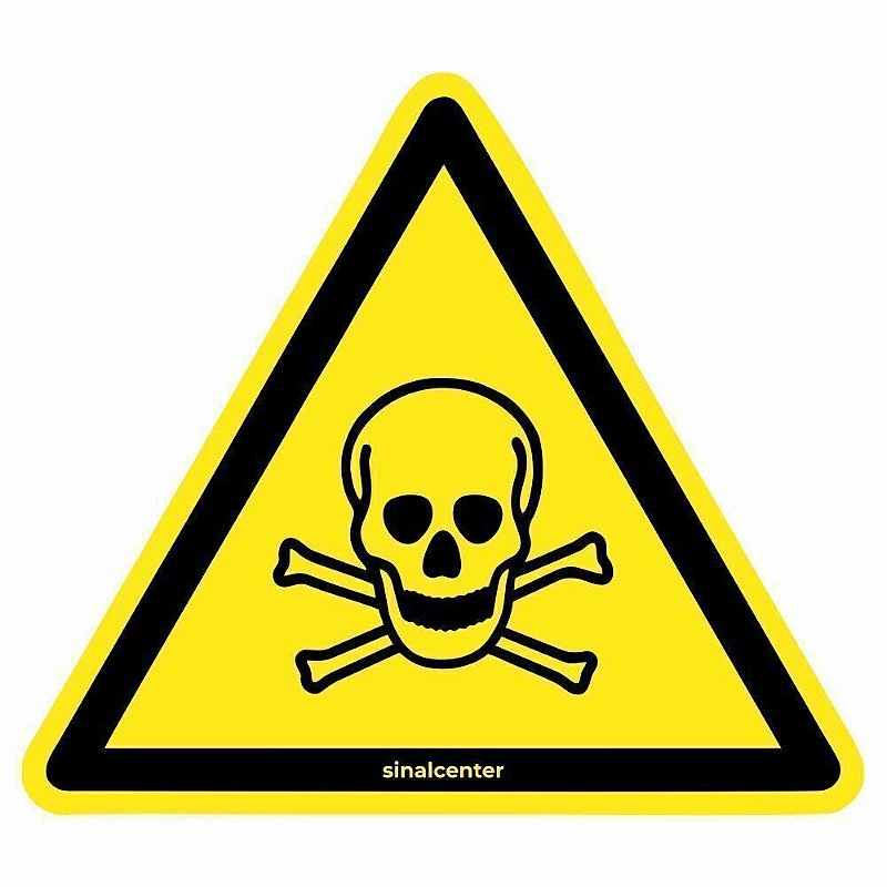 Adesivo de segurança material tóxico (10 un.) - Sinal Center - Empresa ...