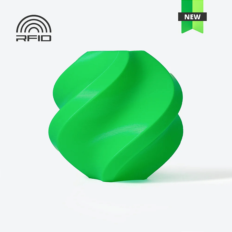 Filamento Bambu Lab PLA Verde Bambu C/ Carretel Reutilizável 1KG 1.75M ...