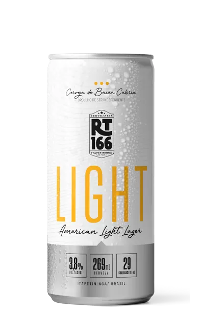 LIGHT LAGER RTLIGHT CERVEJA 269ml - Loja RT166 Cervejaria