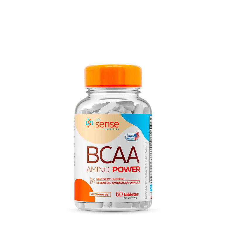 BCAA Amino Power 60 Tabletes - Recuperação Muscular - Life Sense ...