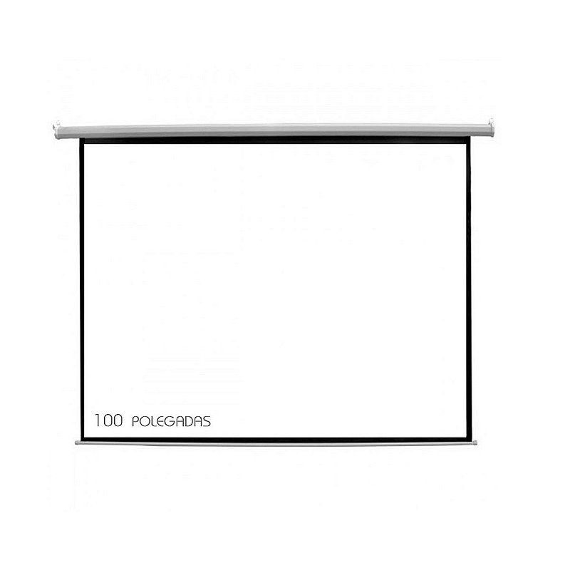 Tela de Projeção CSR Elétrica 100 Polegadas 110V - Kalifa Áudio Som ...