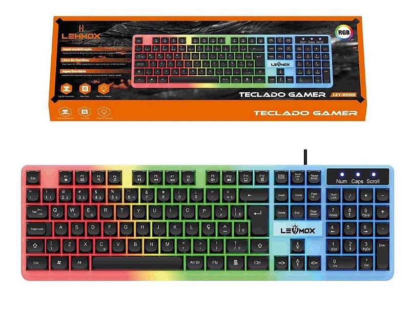 TECLADO GAMER LEHMOX LEY-2088 - SUPER ELETRO E VARIEDADES LTDA