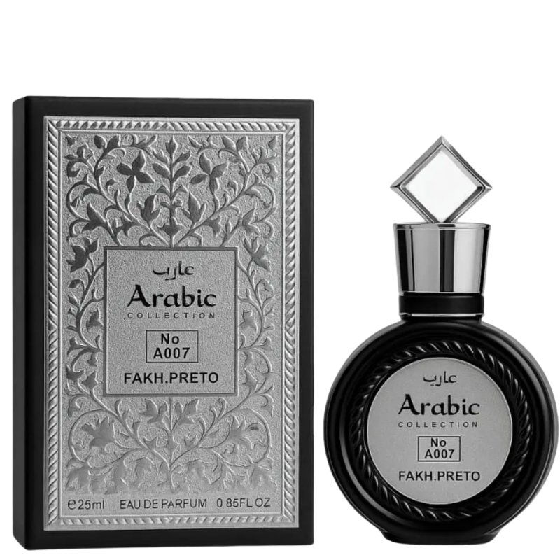 Perfume Árabe A007 Fakh Preto - Arabic Collection - (Frasco 25ml ...