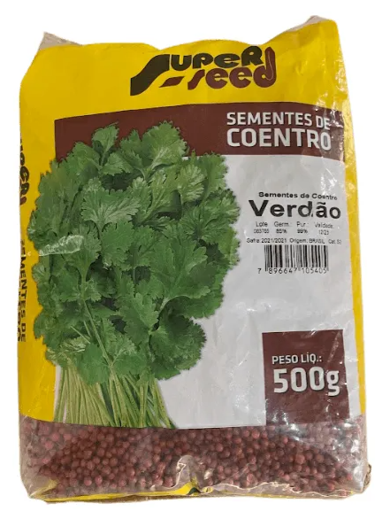 Semente de Coentro Verdão – 500g – Superseed - AgroJão