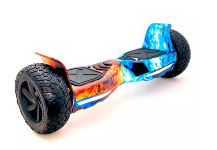 Hoverboard Original Skate Elétrico 8.5 Offroad Led Bluetooth Fogo e Ge ...