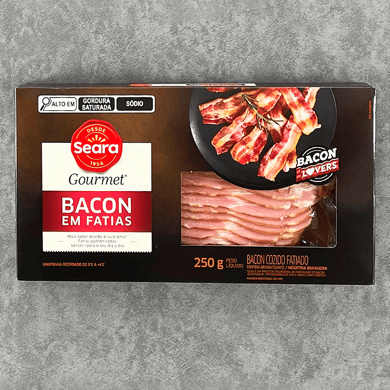Bacon Fatiado Seara 250g | Sabor e Praticidade em Cada Fatia - Empório ...