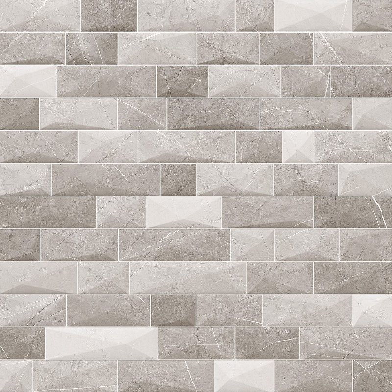 PORCELANATO VIA ROSA 72120 PULPIS GREY 3D 72X72 *VALOR CAIXA - Casa ...
