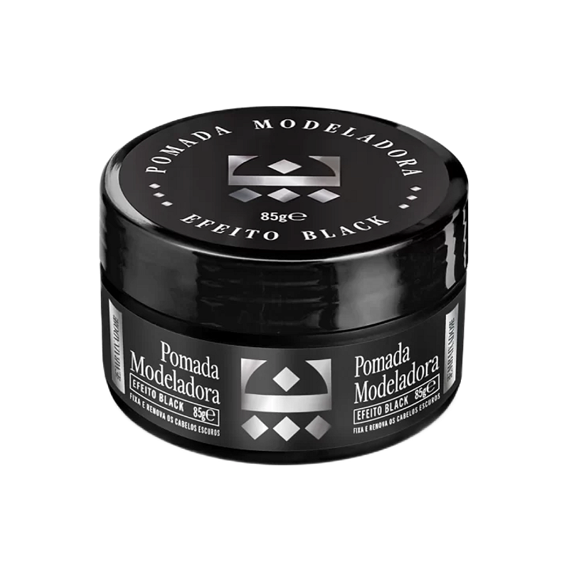 Pomada Modeladora Efeito Black Embaixador 85g - BarberBox