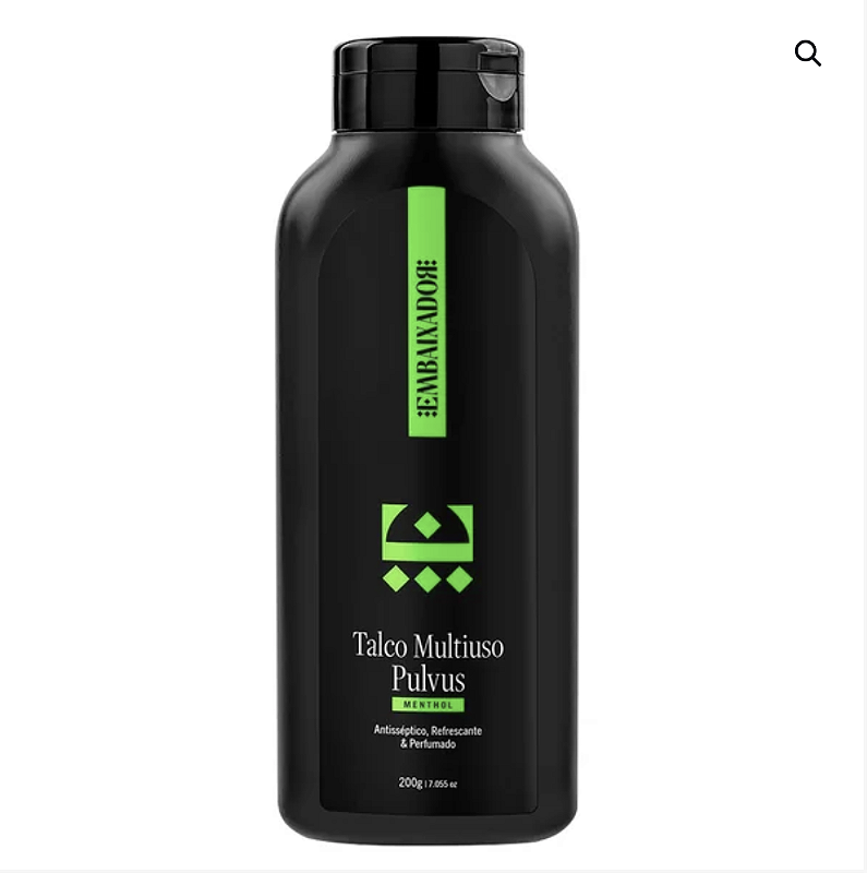 Talco Multiuso Pulvus 100g - Embaixador - BarberBox