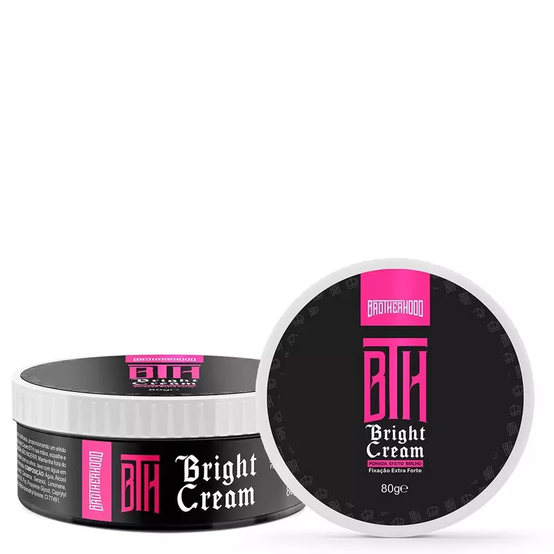 Pomada Bright Cream Efeito Brilho 80g - Brotherhood - BarberBox