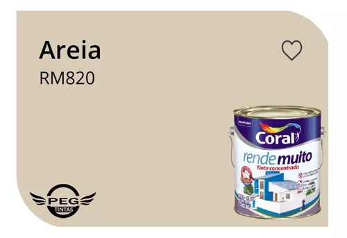 TINTA CORAL RENDE MUITO 3,6 COR AREIA - Casa de Material de Construção ...