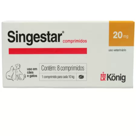 Singestar 20mg 8 Comprimidos - Império Rações