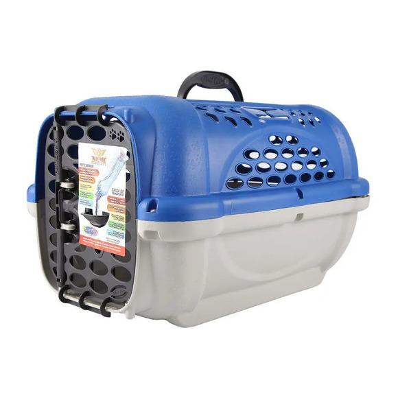 Caixa De Transporte Cães Panther Azul N. 02 - Império Rações