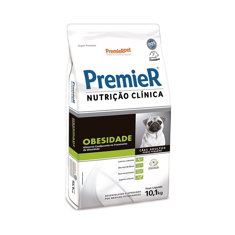Ração Premier Nutrição Clínica Obesidade Cães Adultos Raças Pequenas 10 ...