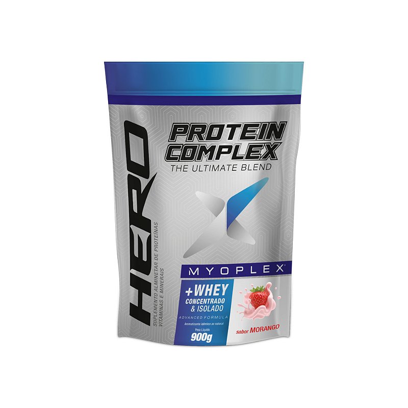 Whey Myoplex Morango 900g Hero Nutrition - MaxForm Suplementos Alimentares