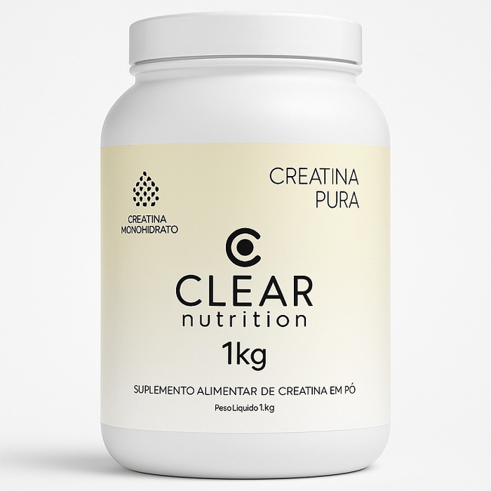 Creatina Pura Sem Sabor Pote 1Kg Clear Nutrition - MaxForm Suplementos ...
