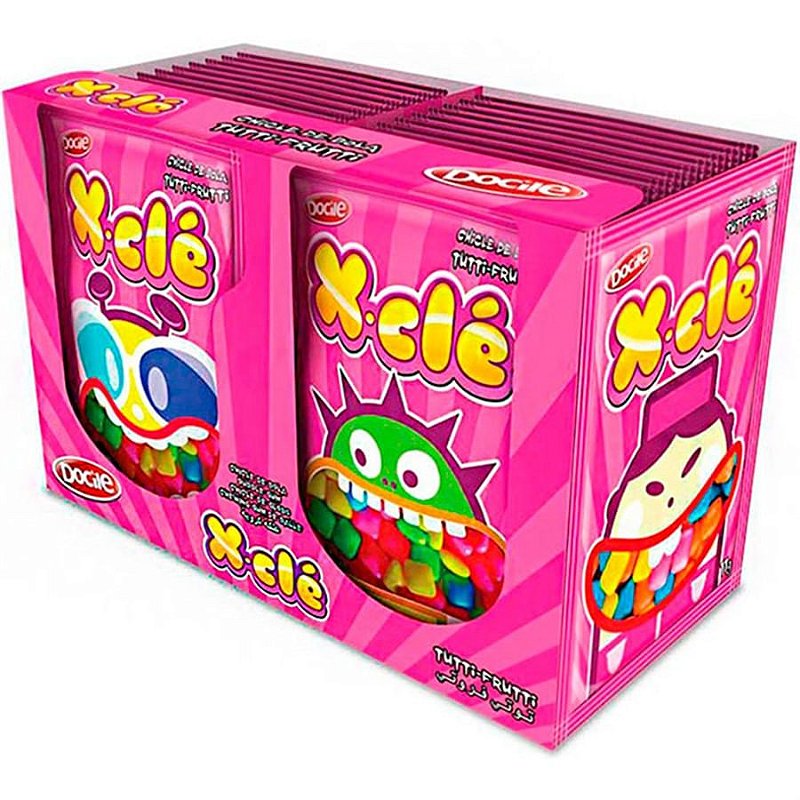 Mini Chiclete Xcle Mini Docile 11g - 24 Un - Festas da 25 - Tudo em ...