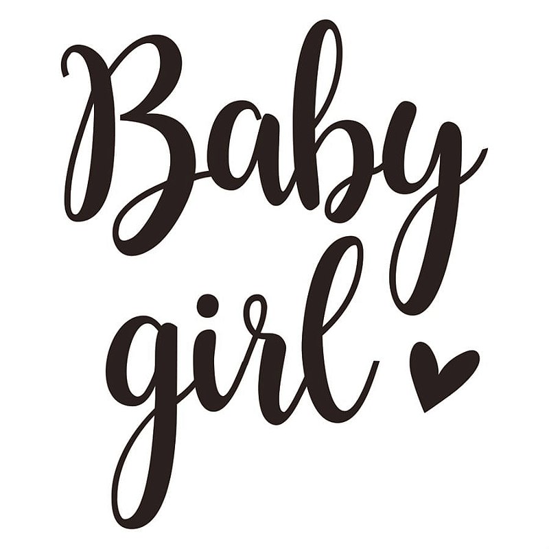 Lettering Transfer para Balão Baby Girl P - Festas da 25 - Festas da 25 ...