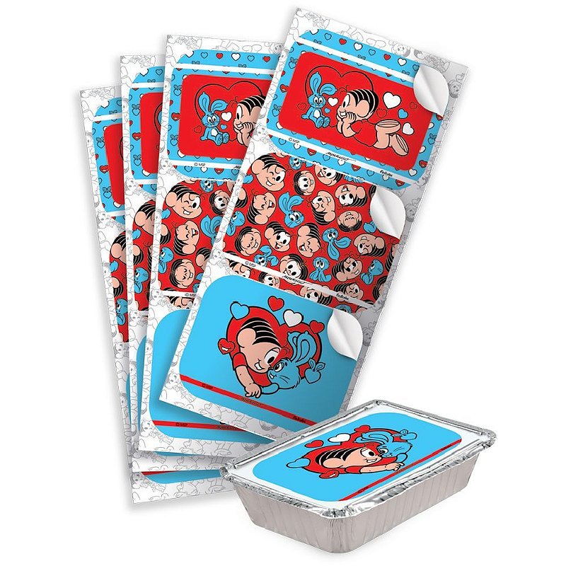 Adesivo Retangular Mônica Core - Festcolor - Festas da 25 - Tudo em ...