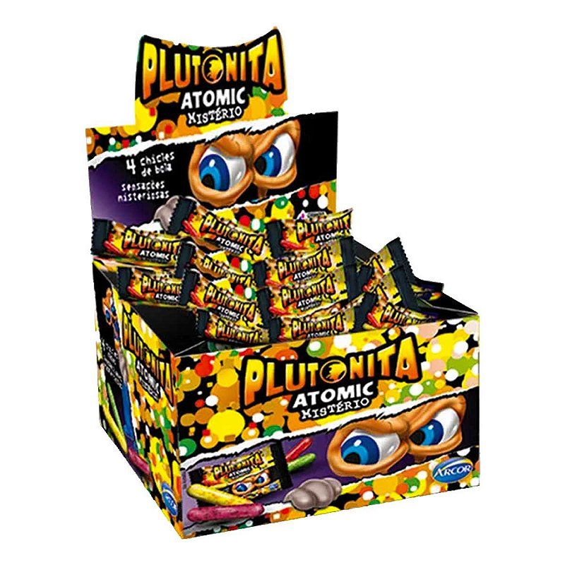 Chiclete Plutonita Atômic Mistério Com 4 Chicles - 70 Un - Arcor ...