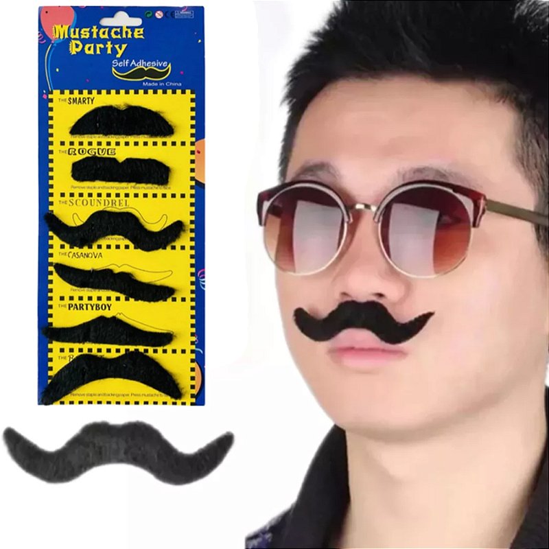 Bigode em Modelos Variados - 06 Un - Festas da 25 - Tudo em Artigos de ...