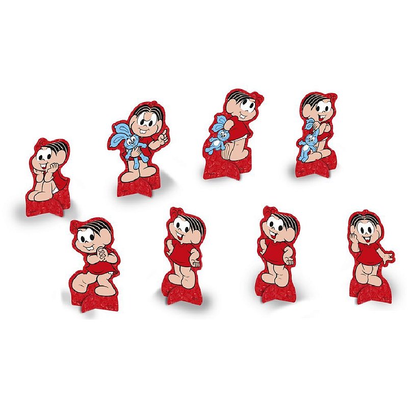 Decoração de Mesa Mônica Core - Festcolor - 08Un - Embalagens da 25 - A ...