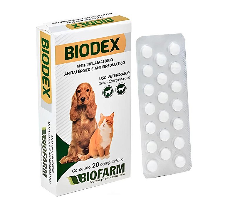 Biodex 20 Comprimidos - Biofarm - Petsiga